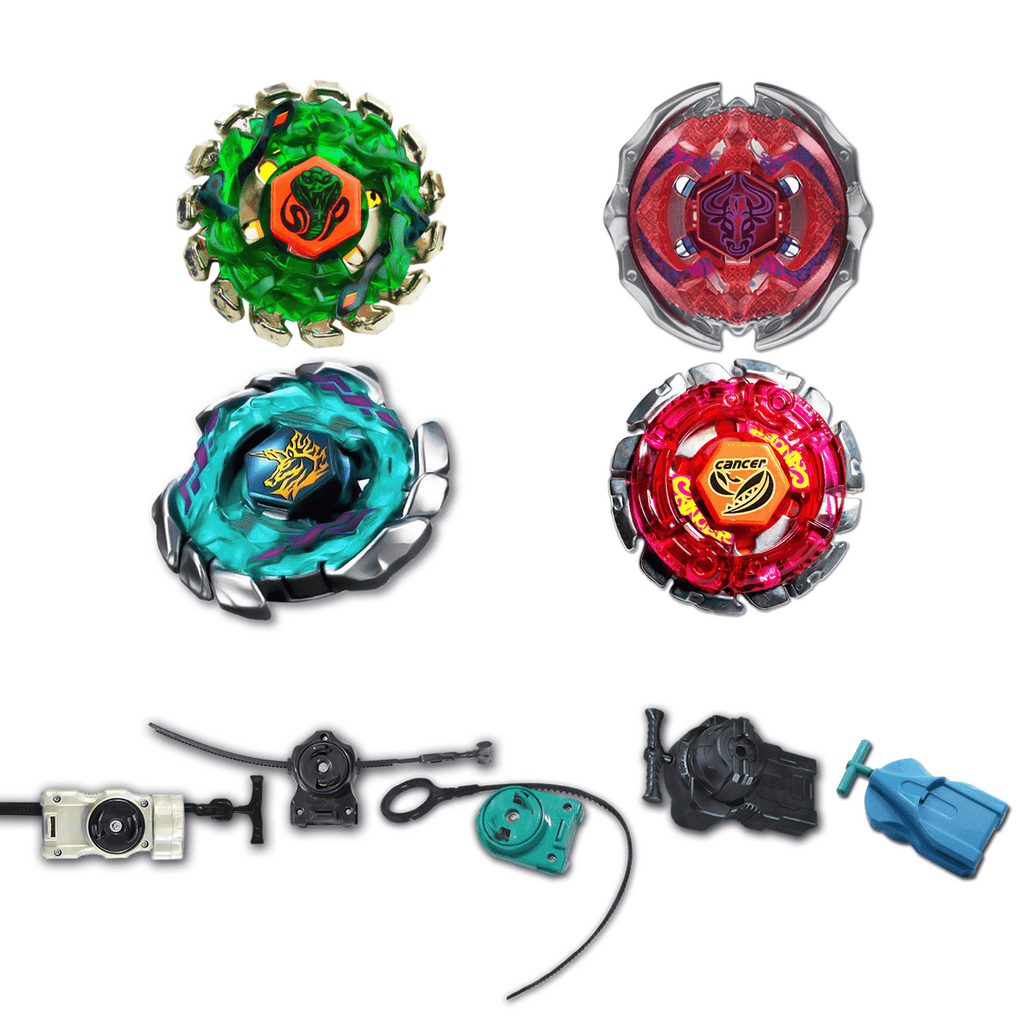 Beyblade 4 Pack - Unicorn, Serpent, Eonis & Cancer BB-117 – The Beybladers